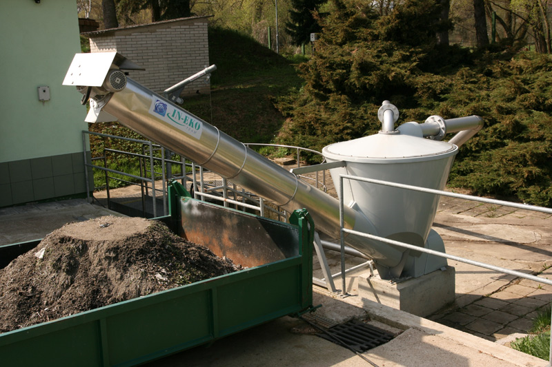 Separace a praní písku komunálních ČOV - Separátor písku s pračkou